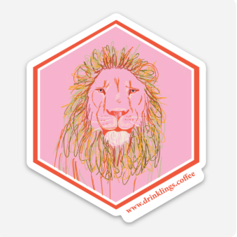 Aslan Sticker – Drinklings Coffee and Mugs