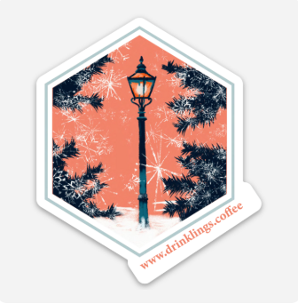 Narnia Lamppost Sticker – Drinklings Coffee and Mugs